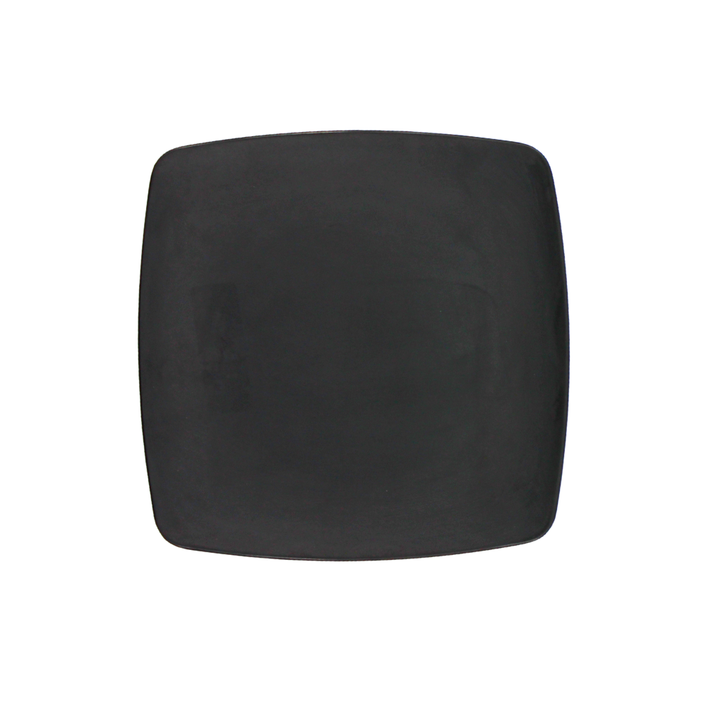 Plato cuadrado Coupe 20 cm melamina negra mate Tavola | sondemesa